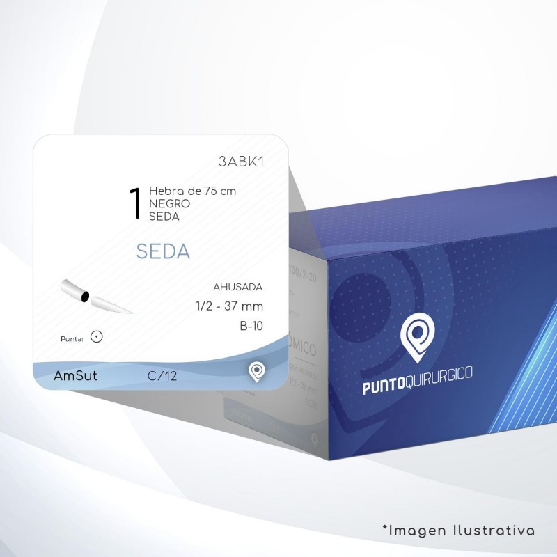 3ABK1 SEDA 1 | PERMAHAND | C/12 | Marca: American Suture